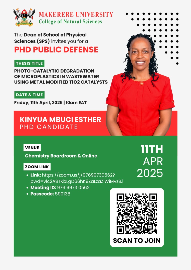Invitation: Ms. Kinyua Mbuci Esther’s PhD Defense – Friday, 11th April ...